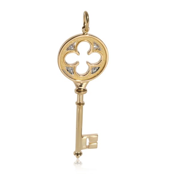 Tiffany & Co. | Bags | Tiffany Co Clover Key Pendant In 8k Yellow Gold ...